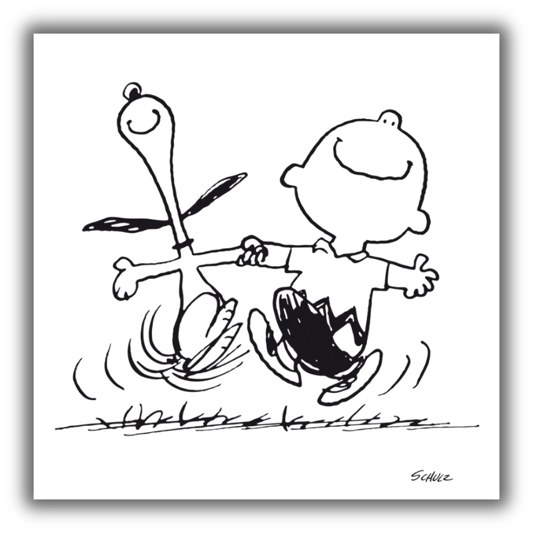 Silk-screen print of Gioia Condivisa | Mycrom Art – Snoopy